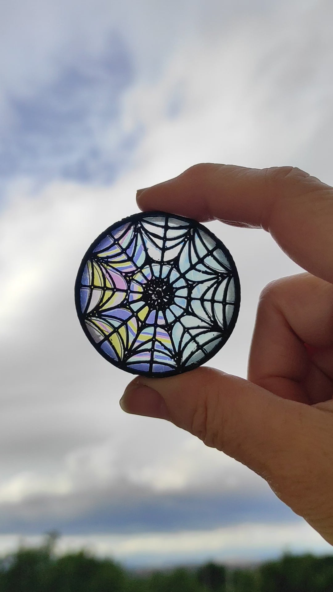 Addams Family Miniature Stained Glass, Wednesday. Custom size. diorama ...